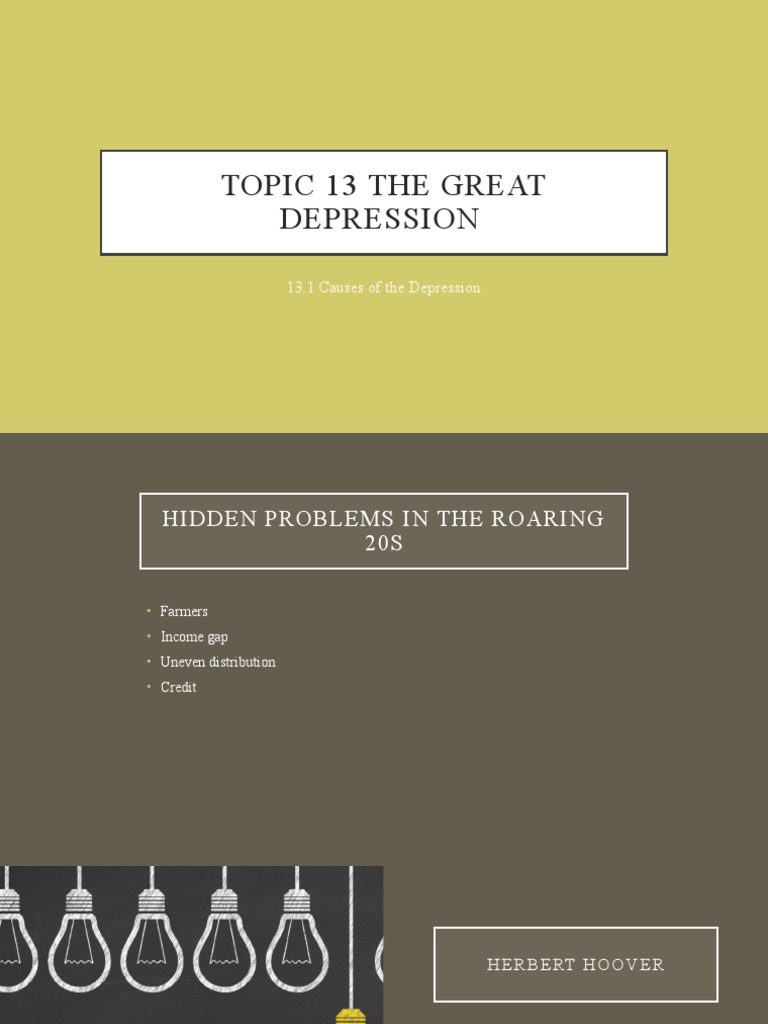 Causes and Effects of the Great Depression | PDF | New Deal | Judicial ...