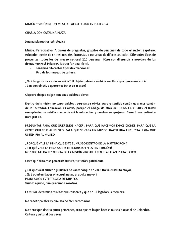 Misión y Visión de Un Museo | PDF | Museo | Tolerancia