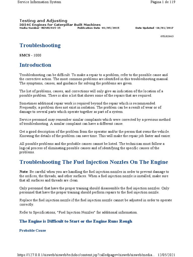 Troubleshooting: Testing and Adjusting | PDF | Troubleshooting ...