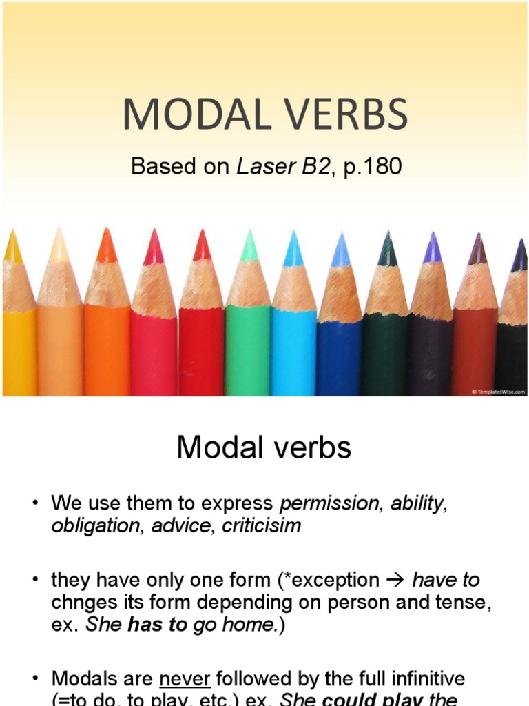 Modal Verbs Grammar Guides | PDF | Verb | Linguistic Morphology