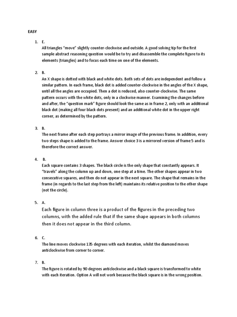Abstract Reasoning Explanation | PDF | Shape | Rectangle