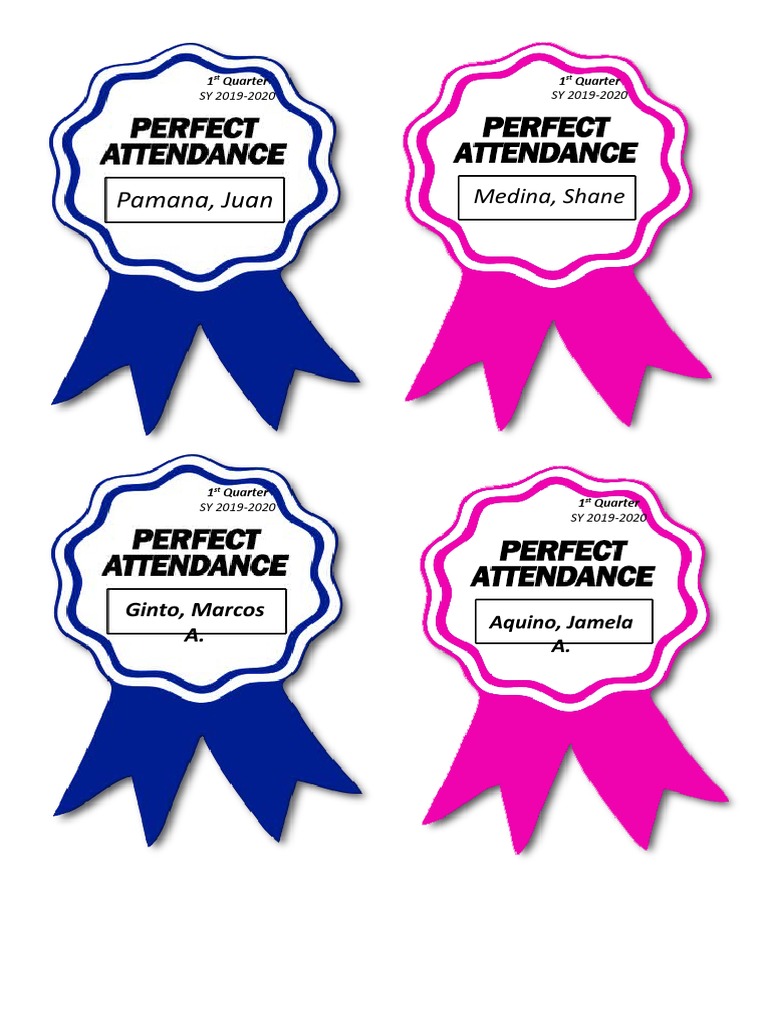 Perfect Attendance | PDF