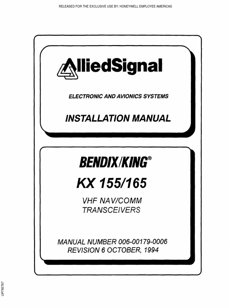 KX 155 165 Installation Manual | PDF