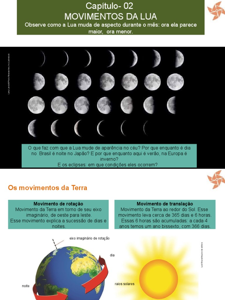 Movimentos da Terra e da Lua | PDF | Eclipse | Lua