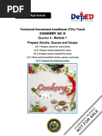 10 Cookery - Lesson 1 Prepare Stocks, Sauces and Soups | PDF | Soup ...