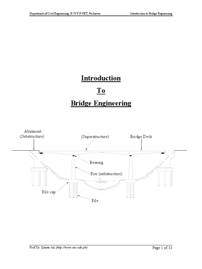 Inroduction To Bridge Engineering | PDF | Deep Foundation | Truss