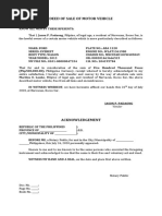 Authorization Letter For Motorcycle Use 2 | PDF