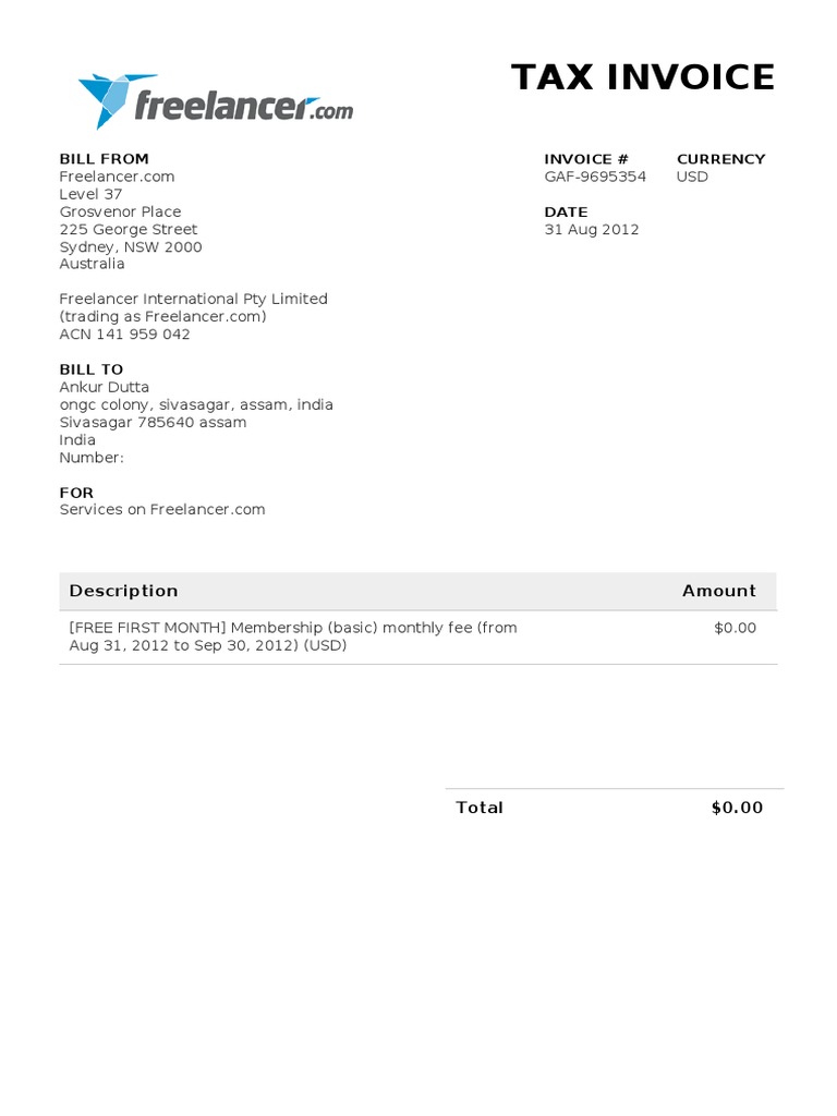 Invoice GAF-9695354 | PDF