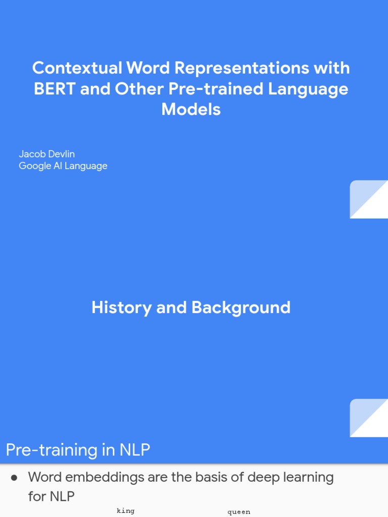 Jacob Devlin BERT | PDF | Data Compression | Machine Learning