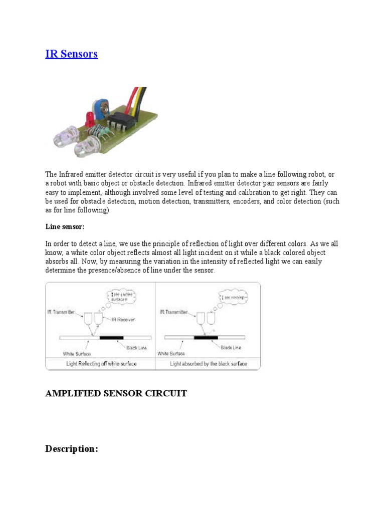 Robotics IR Sensor Guide | PDF | Infrared | Sensor