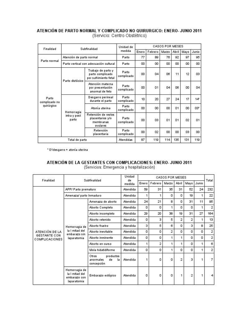 Atención de Parto Normal y Complicado No Quirurgico Junio | PDF | Parto ...