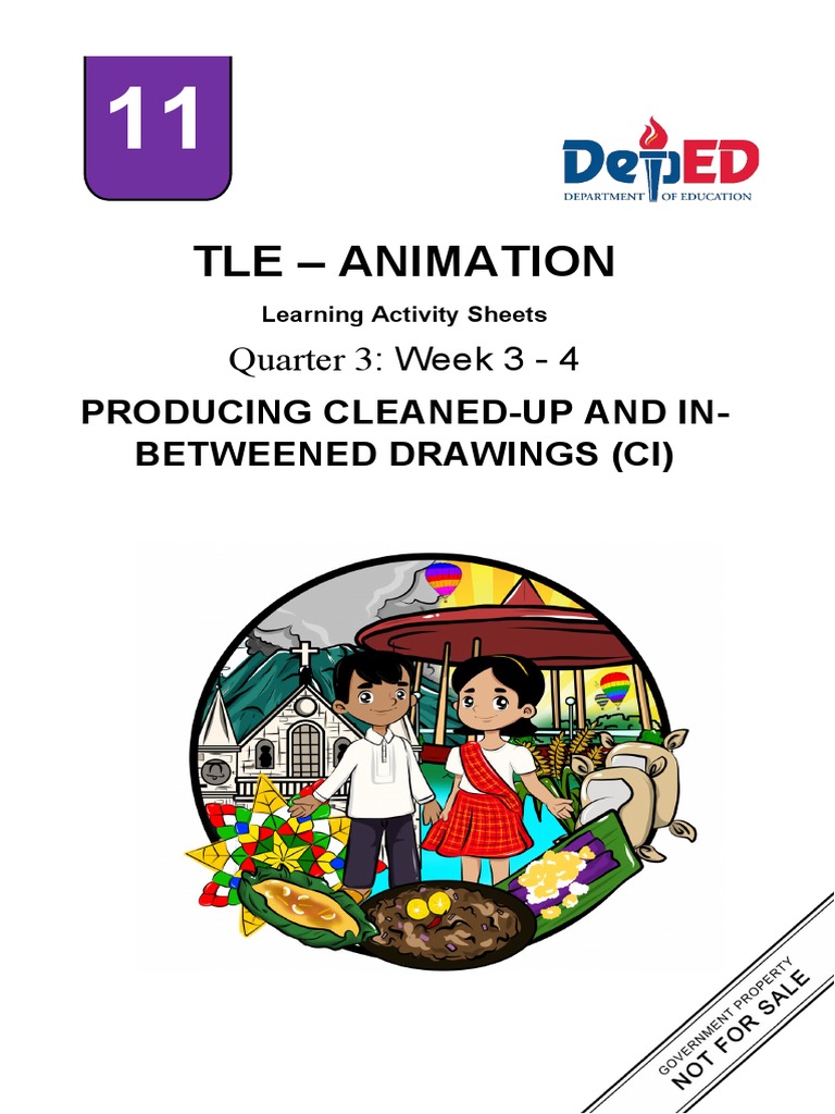 Tle - Animation: Quarter 3: Week 3 - 4 | PDF | Drawing | Animation