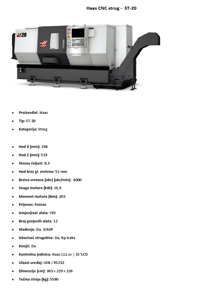 Haas CNC Strug | PDF