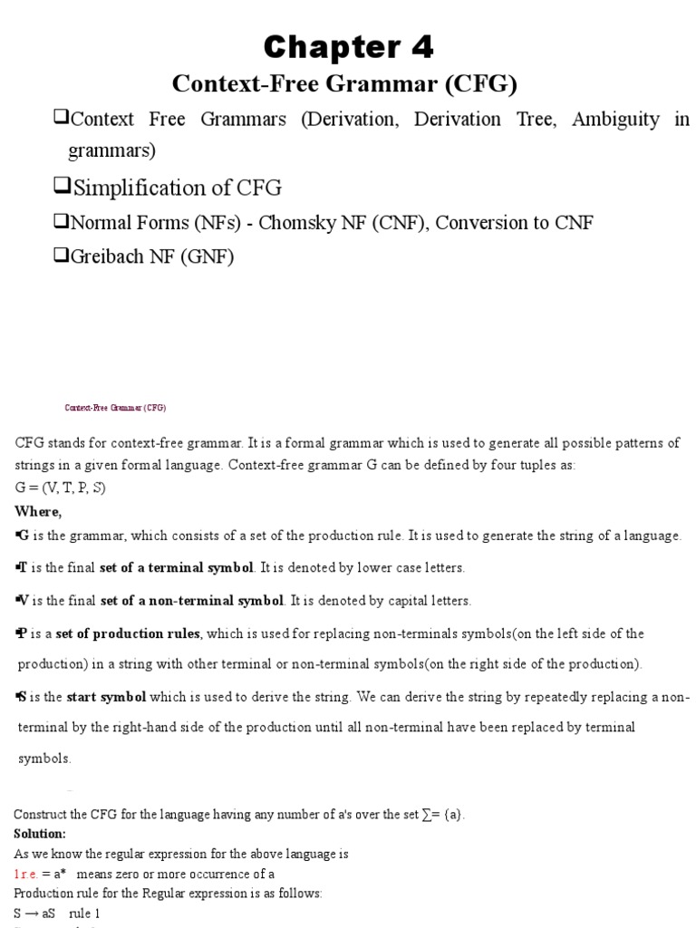 Chapter Four Automata | PDF | Metalogic | Syntax (Logic)