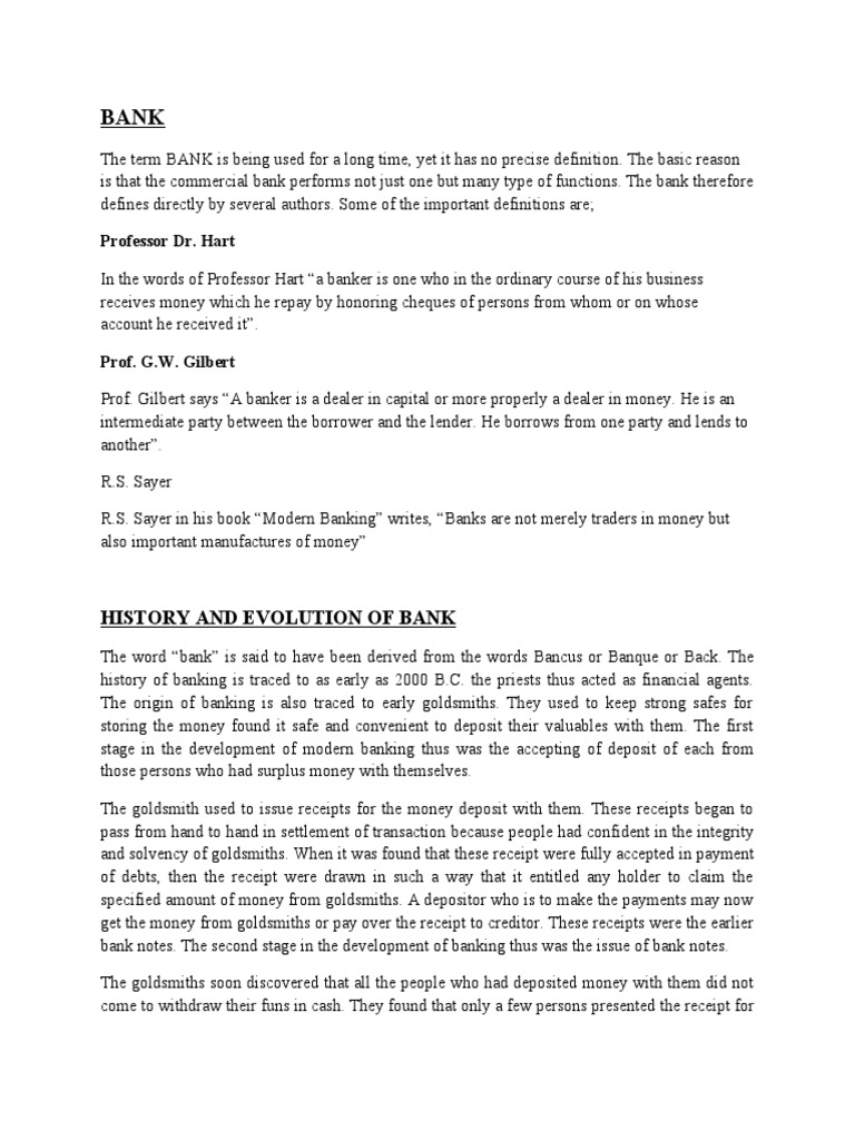 History of Bank | PDF | Banks | Investing