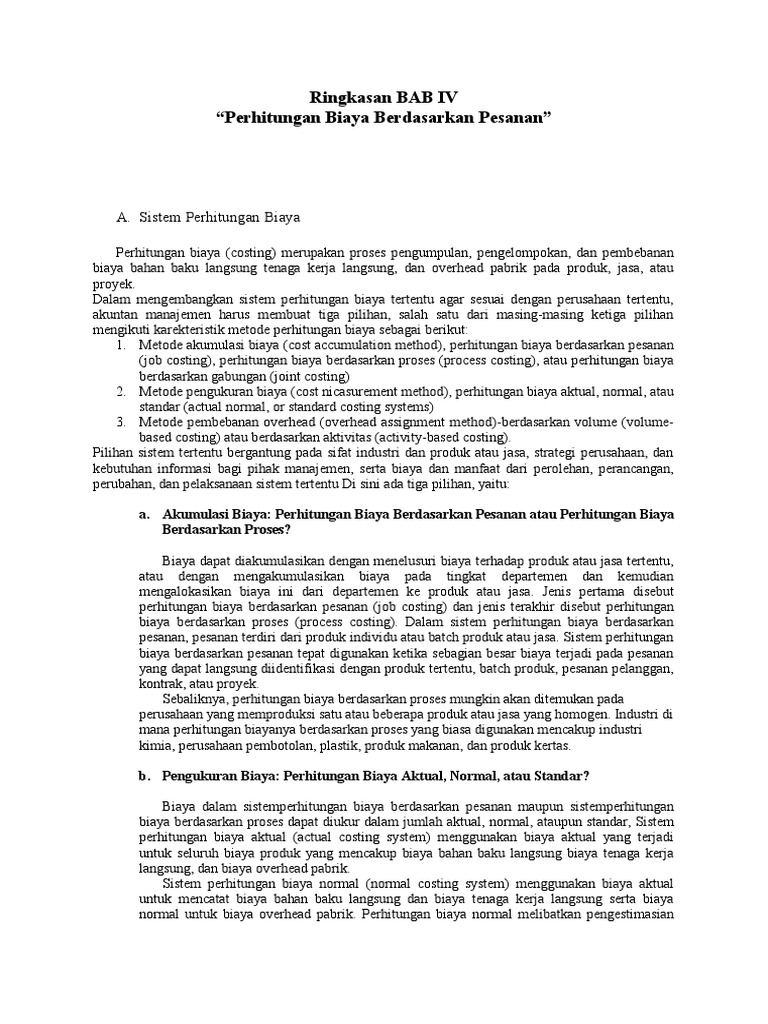 Ringkasan Bab 4 | PDF