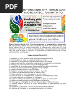 Hugot Lines For Slogan Nutrition Month | PDF