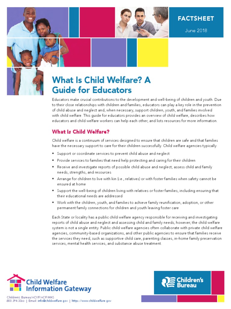 A Guide for Educators: Understanding Child Welfare and How Schools Can ...