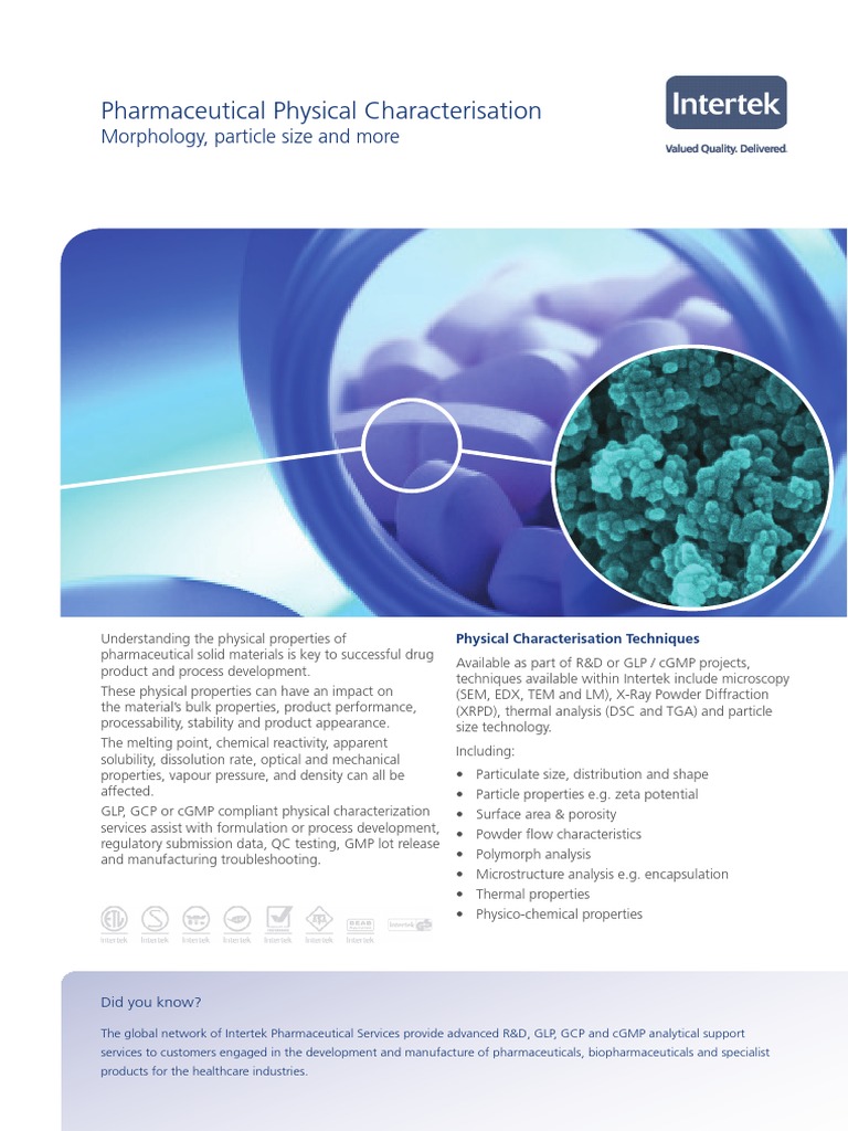 Physical Characterisation Pharma 2013 | PDF | Microscopy | X Ray ...