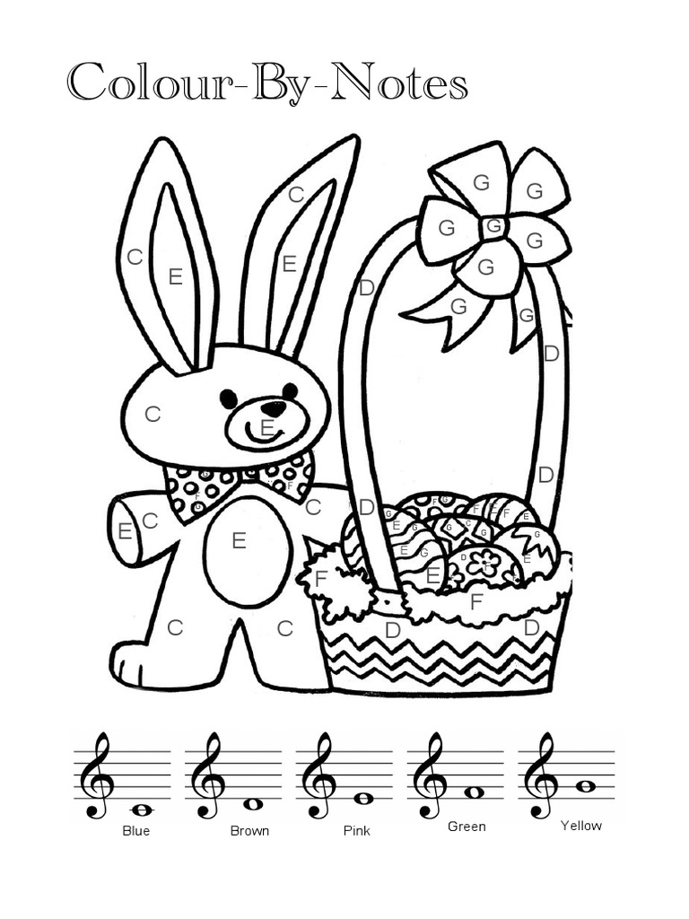 Color by Notes Easter | PDF