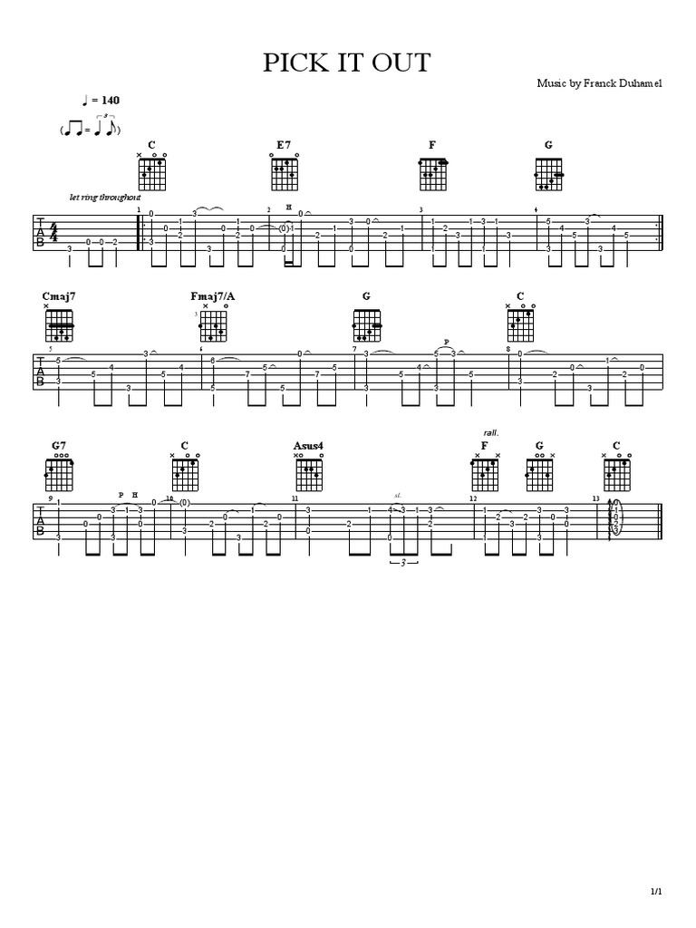 Pick It Out: Let Ring Throughout | PDF