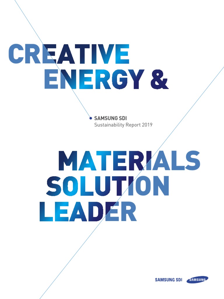 2019 Samsung SDI Sustainability Report English | PDF | Sustainability ...