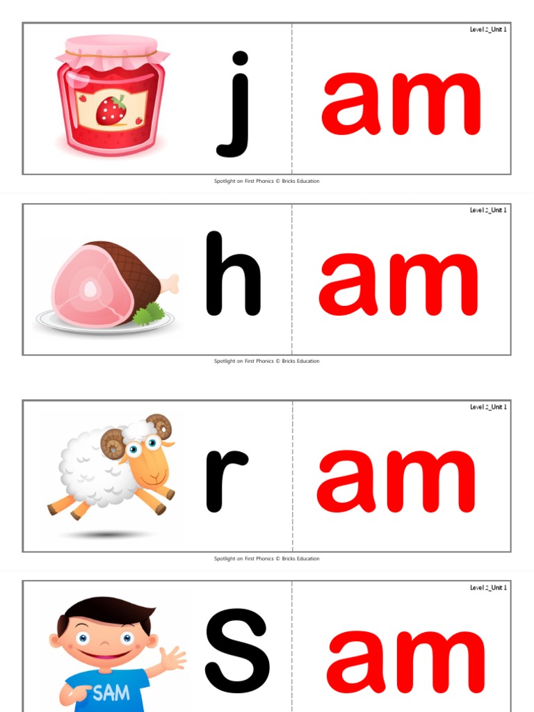 Spotlight On First Phonics 2 Phonics Card | PDF | Learning To Read ...
