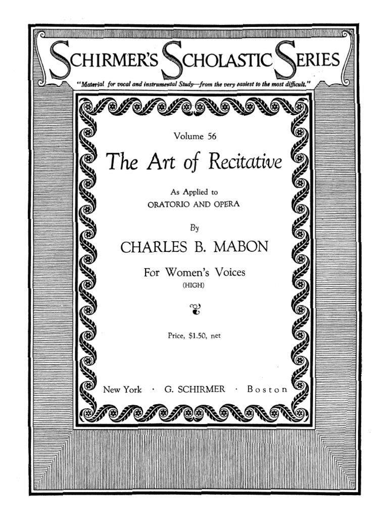 The Art of Recitative | PDF