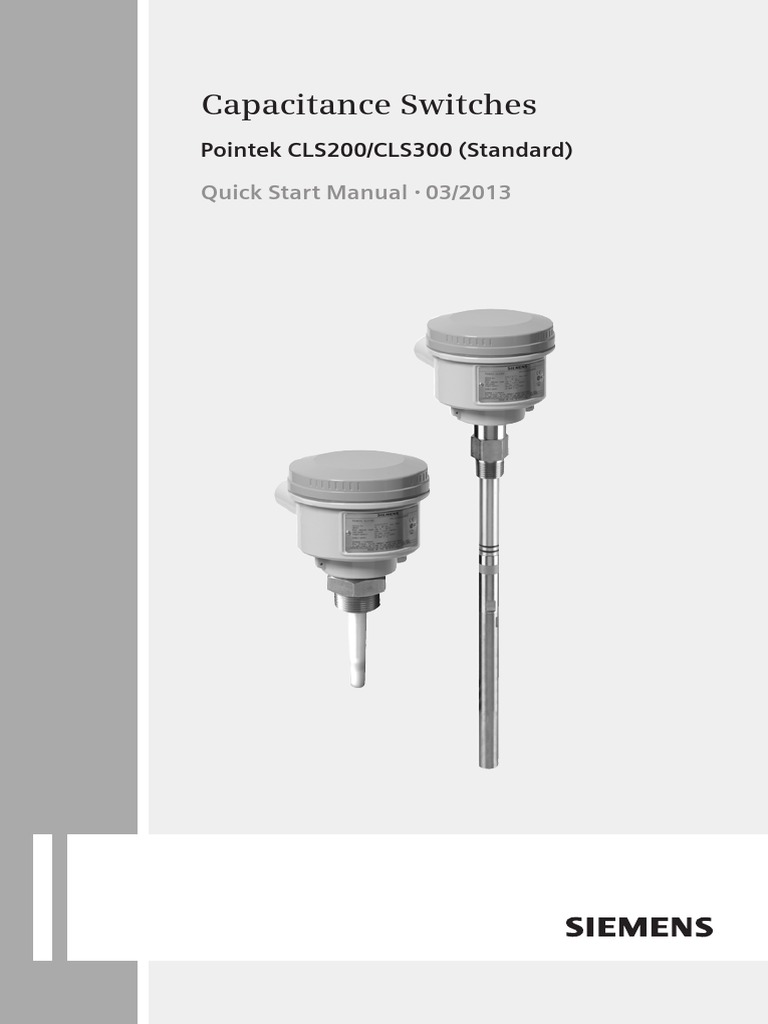 Pointek CLS 300 - Standar - Siemens | PDF | Relay | Electrical Wiring