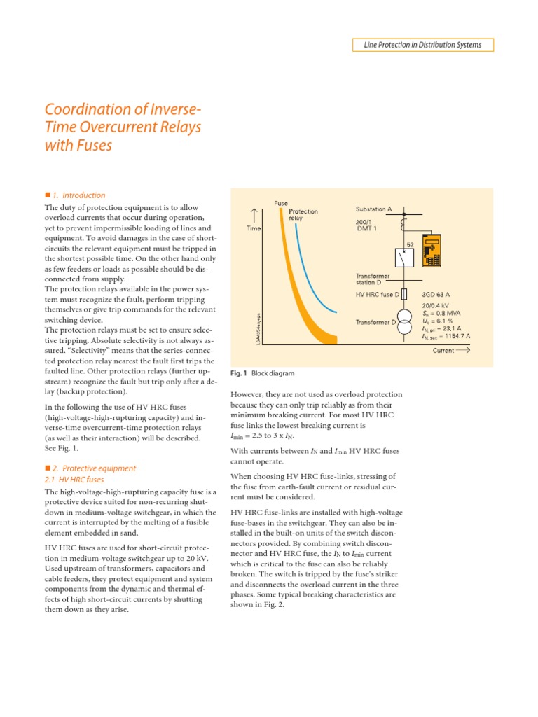 Coordination of Inverse-Time Overcurrent Relays With Fuses: N 1. Introduction | PDF | Computers
