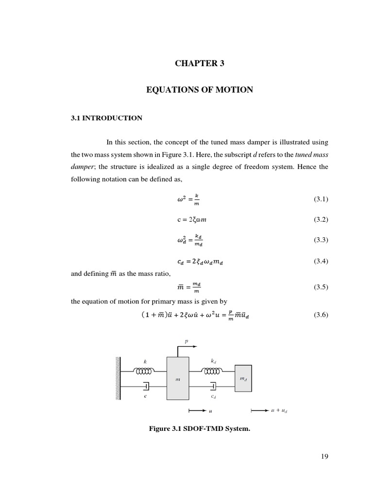Equations of Motion | PDF