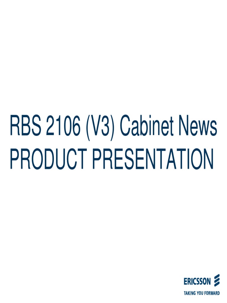 RBS 2106 V3 Cabinet Upgrade | PDF | Electrical Engineering ...