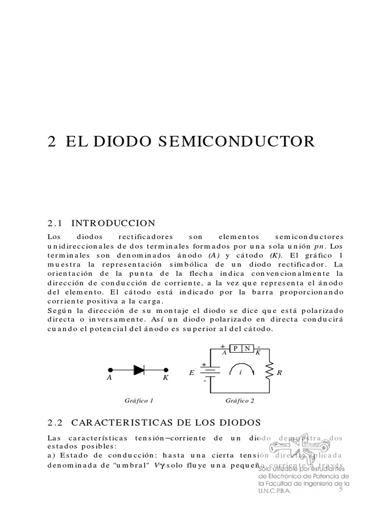 02teoria Del Diodo | PDF | Diodo | Corriente eléctrica