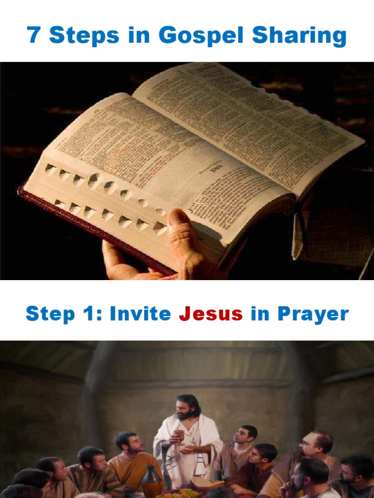 Seven Steps in Gospel Sharing | PDF Seven Steps in Gospel Sharing | PDF