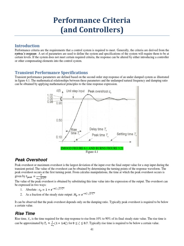 04 Performance Criteria | PDF | Control Theory | Systems Theory