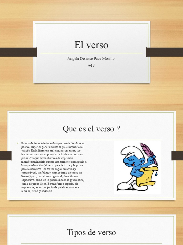 Definición y Tipos de Verso | PDF | Forma poética | Poética