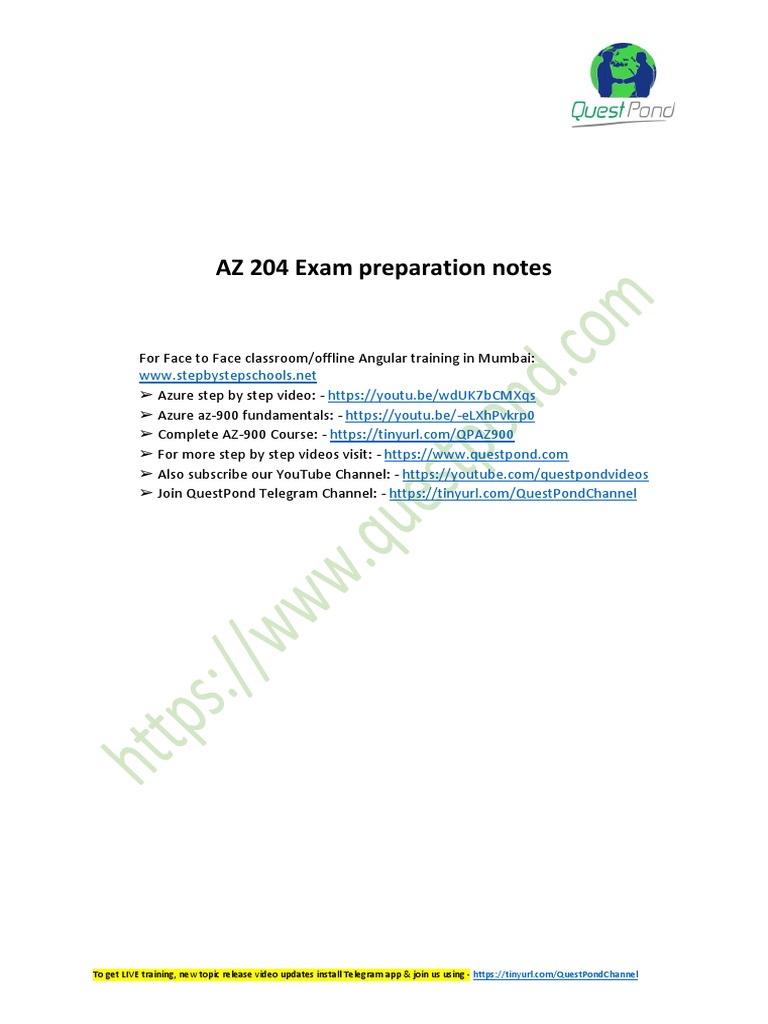 AZ-204 Exam Questions With Aswers Latest | PDF | Web Application ...