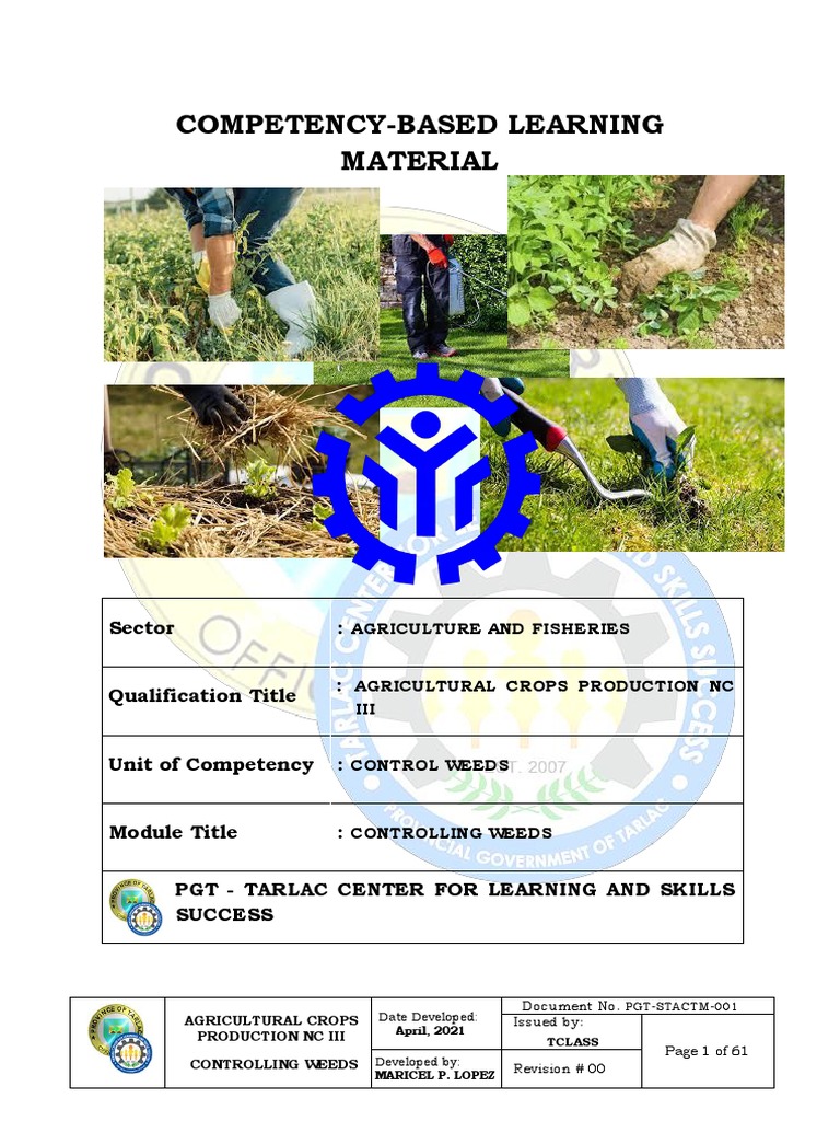 Competency-Based Learning Material: Sector | PDF | Personal Protective ...