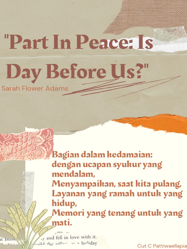 Puisi Yang Bermakna Perdamaian Dalam Kehidupan | PDF