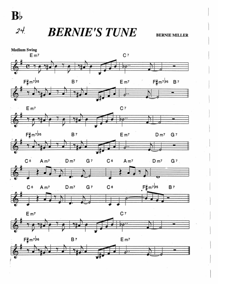 Bernie's Tune BB | PDF
