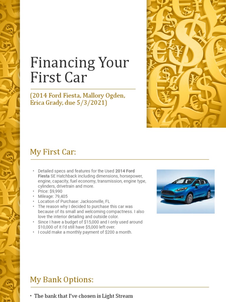 Financing Your First Car | PDF
