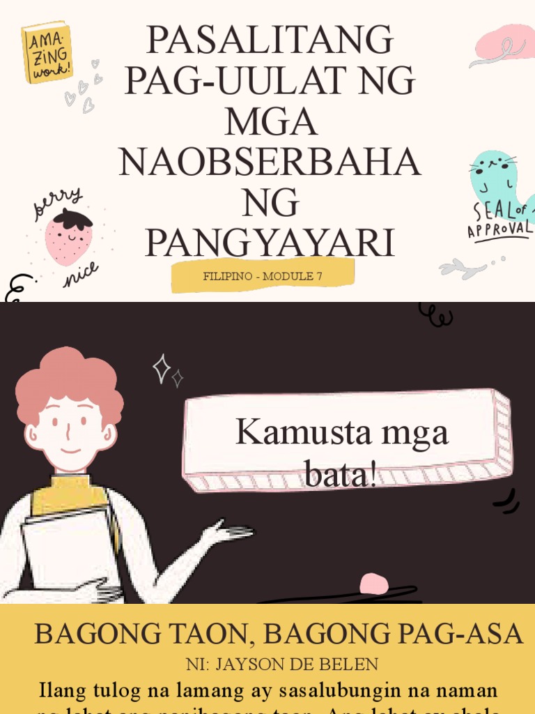 Filipino - Module 7 | PDF