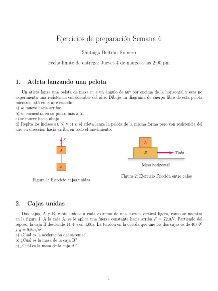 Ejercicios de Preparacion Semana 6 | PDF