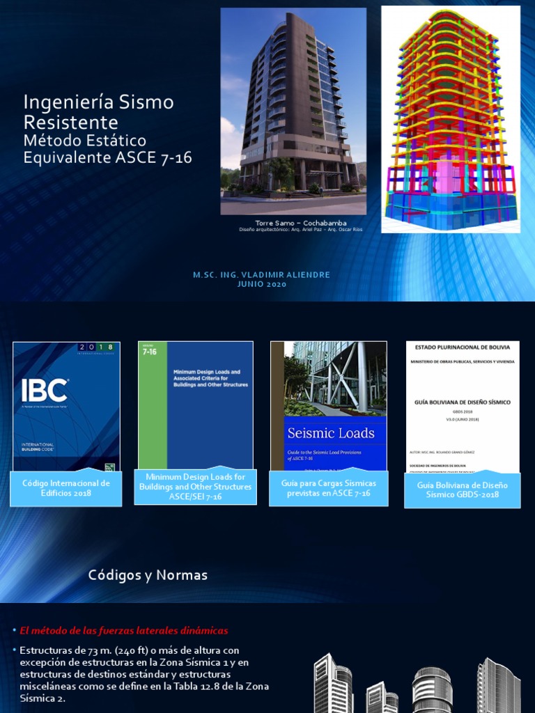 Metodo Estatico Equivalente ASCE 7-16 | PDF | Elasticidad (Física) | Mecánica