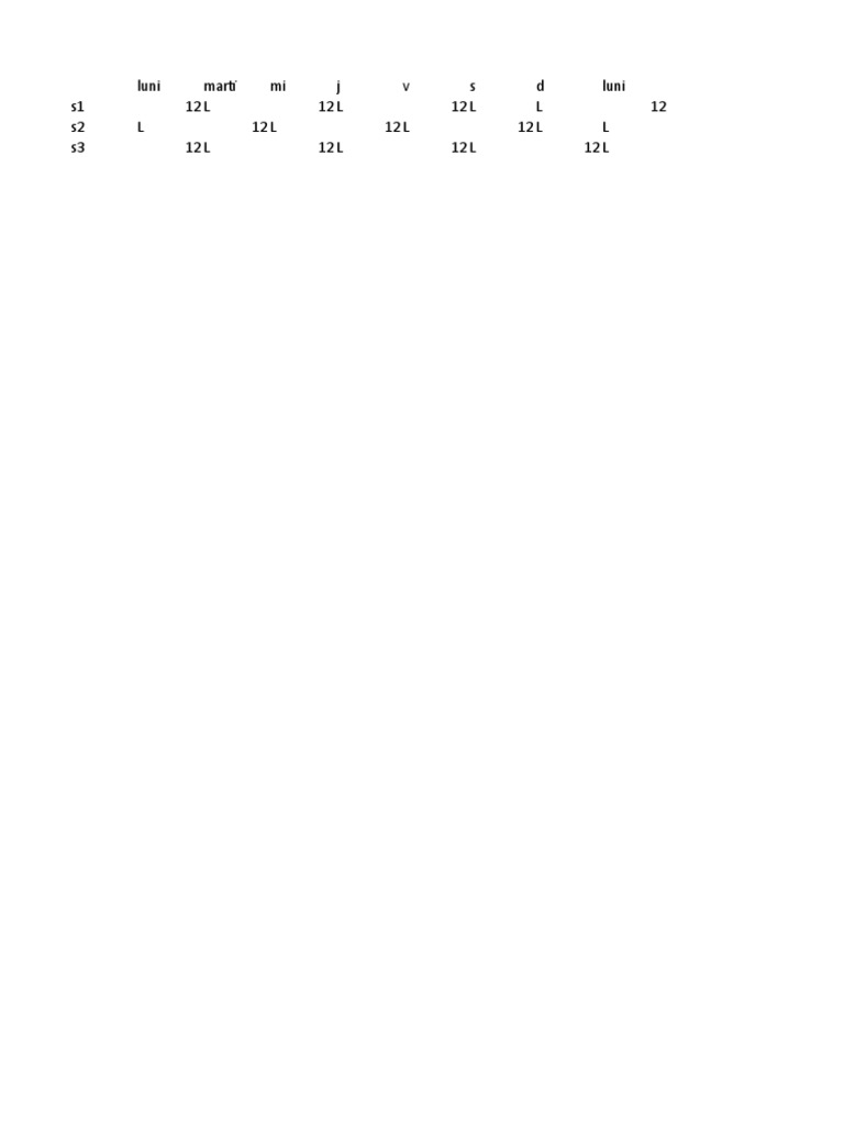 Model Pontaj 12 Cu 24 | PDF