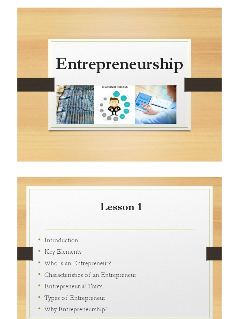 Module1 Entrepreneurship | PDF | Entrepreneurship | Small Business