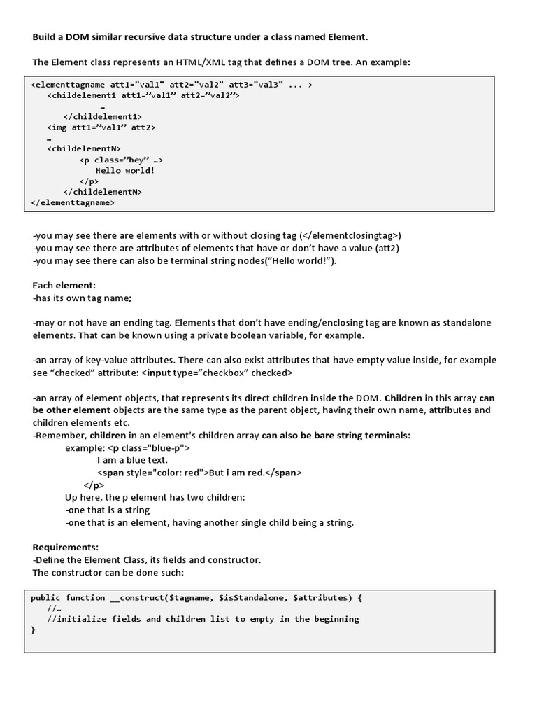 PHP DOM Element Problem | PDF | Class (Computer Programming ...