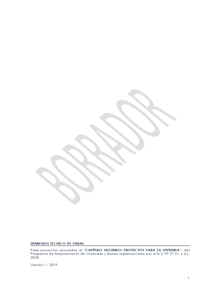 Borrador - ITC DS27 - CAP 2 - V1 - 17 05 2019 | PDF | Presupuesto | Hormigón