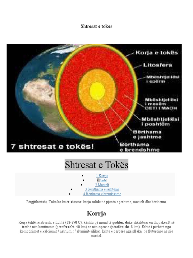 Shtresat e Tokes | PDF