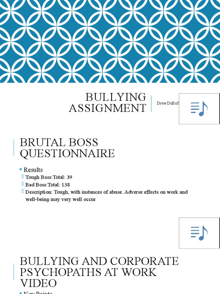 Bullying Assignment | PDF